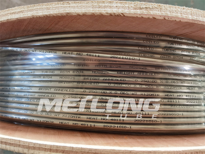 ASTM B423 Control Line Tubing Incoloy 825 Hydraulic Control Line For ...