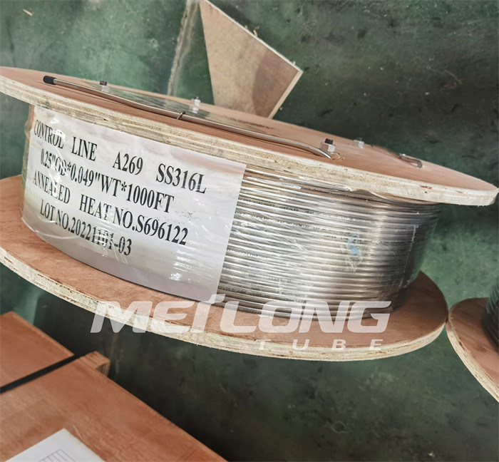 Duplex 2205 SS Hydraulic Tubing Control Line Thin Capillary Tubes For ...