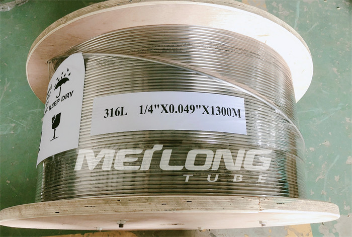 SGS BV Seamless Hydraulic Control Line Tubing Capillary Tubing Metal Coil