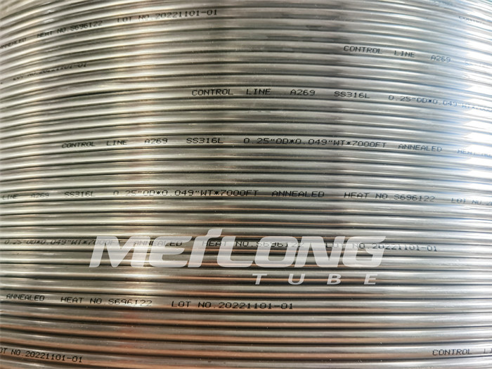 Pressure Connector Steel Control Line Incoloy 825 Alloy Round Shape