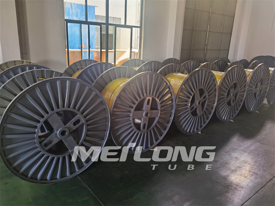 Red PVDF PP FEP Encapsulated Control Line Downhole Tubing Clean Bright ...